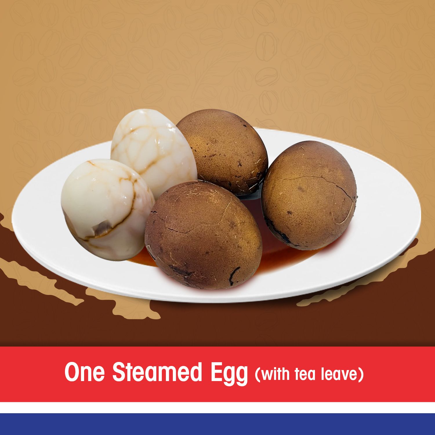 One Steamed Egg (with tea leave)